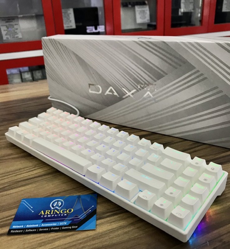 ARINGO - Keyboard Rexus GAMING MECHANICAL DAXA M71 CLASSIC WHITE-BLUE SW