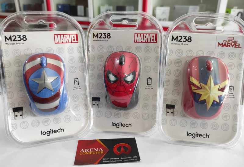 ARINGO - Mouse Logitech Wireless M238 MARVEL ORIGINAL