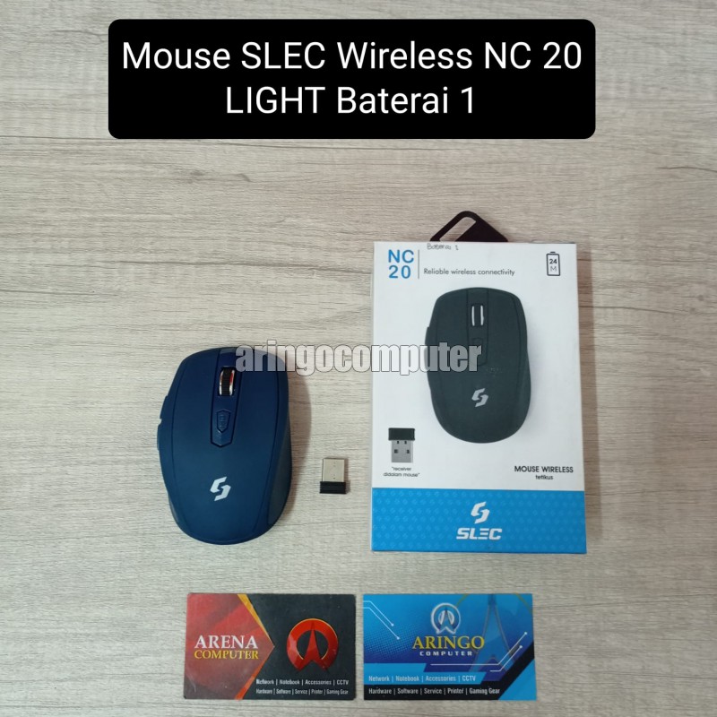 ARINGO - Mouse SLEC Wireless NC 20 LIGHT Baterai 1