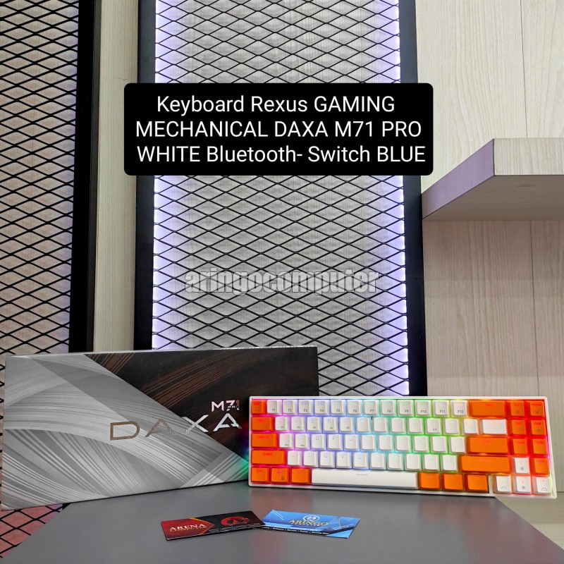 ARINGO - Keyboard Rexus GAMING MECHANICAL DAXA M71 PRO WHITE Bluetooth ...
