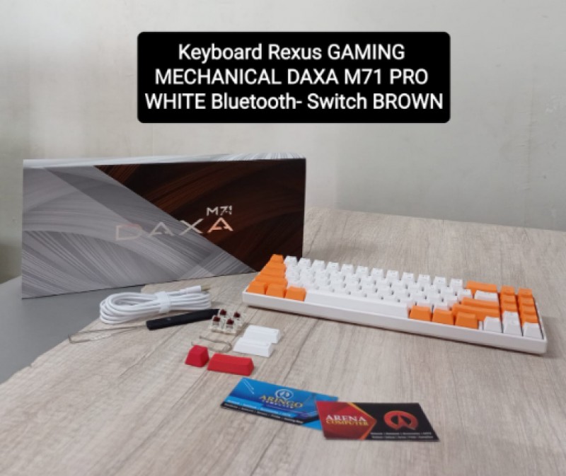 ARINGO - Keyboard Rexus GAMING MECHANICAL DAXA M71 PRO WHITE Bluetooth ...