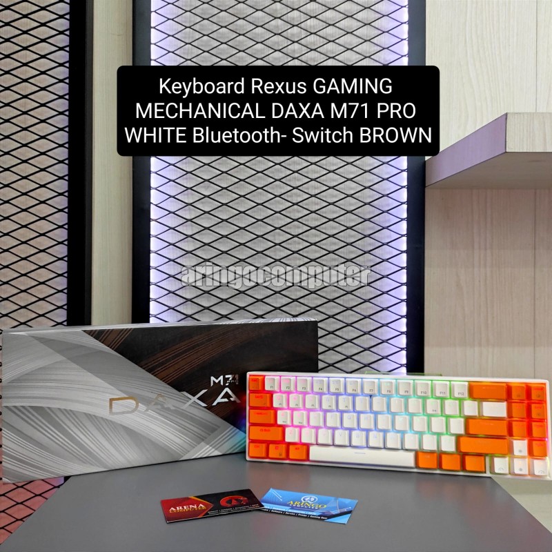 ARINGO - Keyboard Rexus GAMING MECHANICAL DAXA M71 PRO WHITE Bluetooth ...
