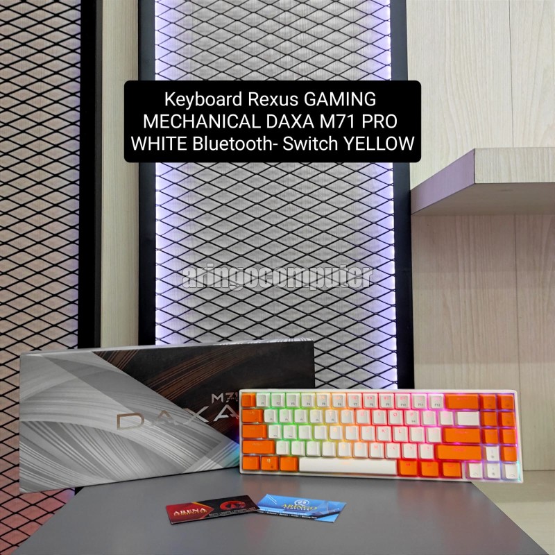 ARINGO - Keyboard Rexus GAMING MECHANICAL DAXA M71 PRO WHITE Bluetooth ...