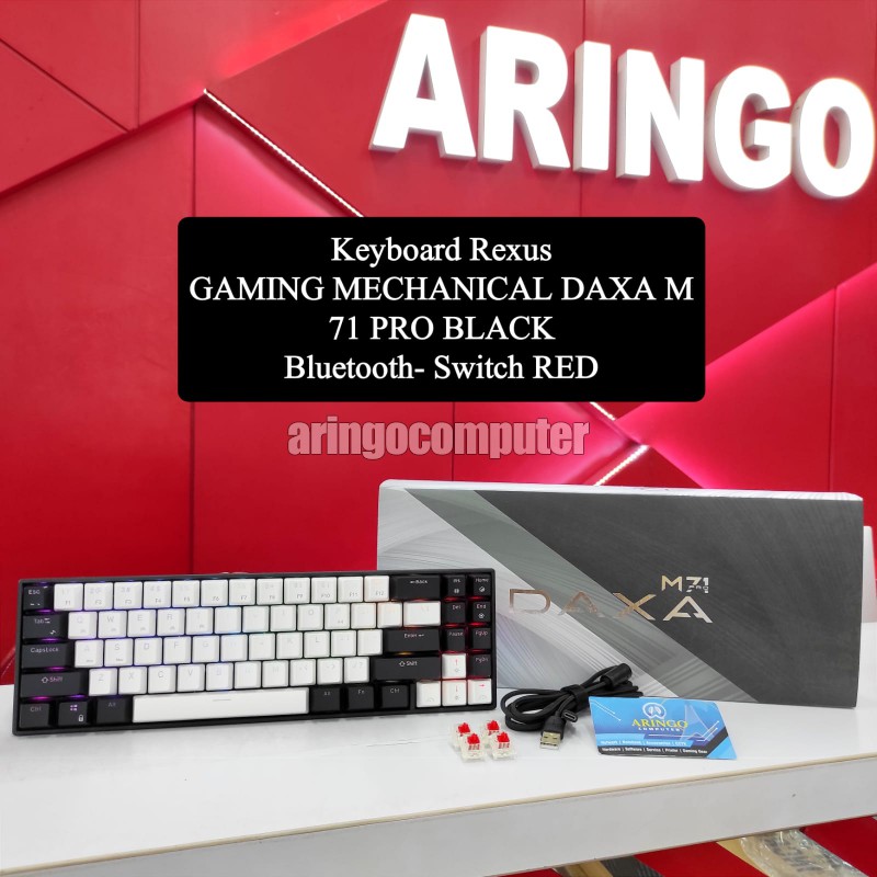 ARINGO - Keyboard Rexus GAMING MECHANICAL DAXA M71 PRO BLACK Bluetooth ...