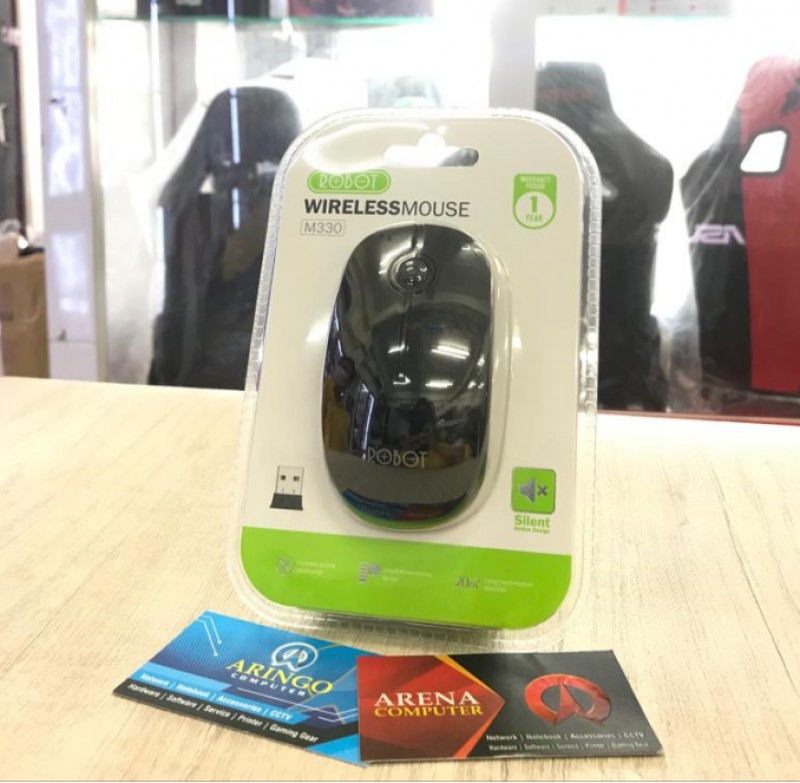 ARINGO - Mouse ROBOT M330 BLACK Wireless Silent