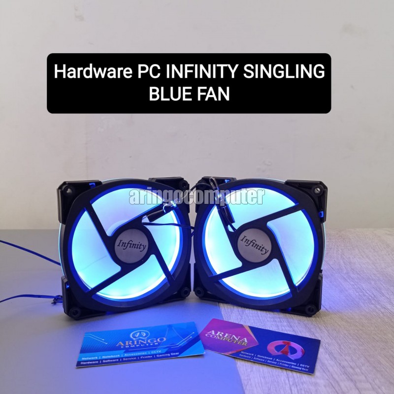 ARINGO - Hardware PC INFINITY FAN CASE 12cm SINGLING BLUE