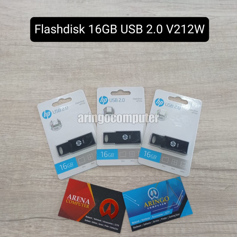 ARINGO - Flashdisk HP 16GB USB 2.0 V212 BLACK