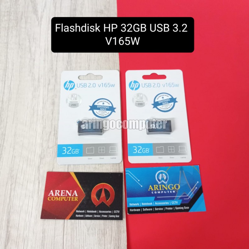 ARINGO - Flashdisk HP 32GB USB 2.0 V165W V2 BLUE