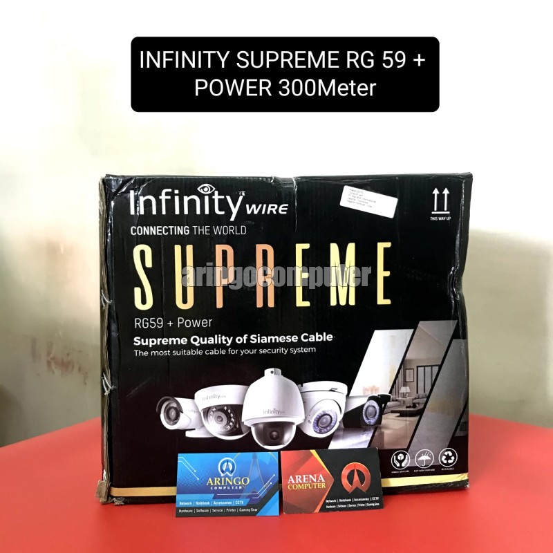 ARINGO - CCTV INFINITY SUPREME RG 59 + POWER 300Meter