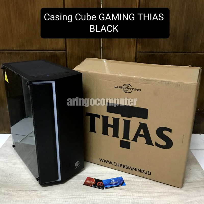 ARINGO - Casing Cube GAMING THIAS ATX - BLACK