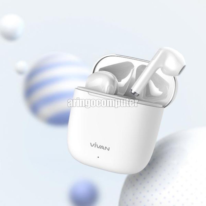 ARINGO - Headset VIVAN Earphone TWS Bluetooth Liberty T220 WHITE