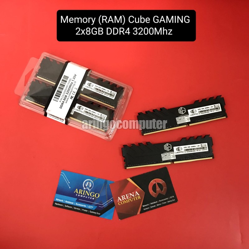 ARINGO - Memory (RAM) Cube GAMING 2x8GB DDR4 3200Mhz