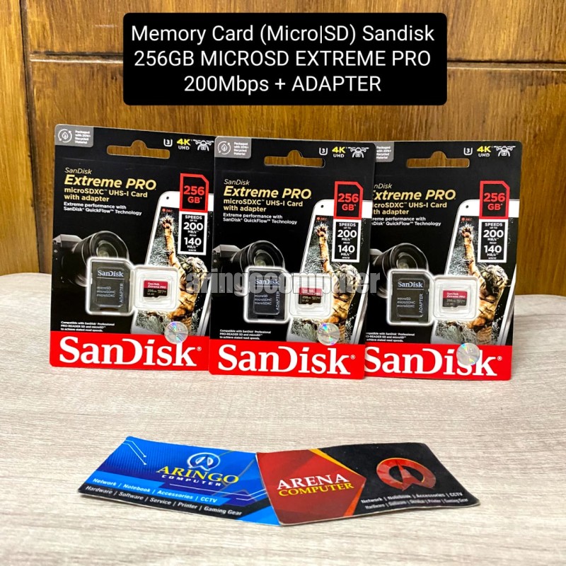 ARINGO - Memory Card (Micro|SD) Sandisk 128GB MICROSD EXTREME PRO ...