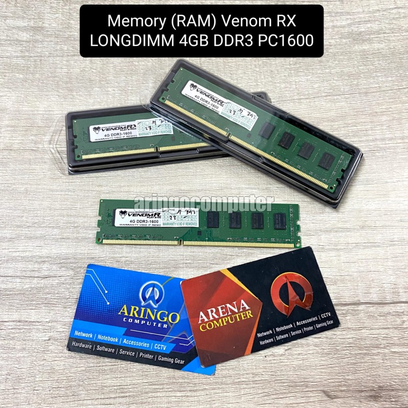 ARINGO - Memory (RAM) Venom RX LONGDIMM 4GB DDR3 PC1600
