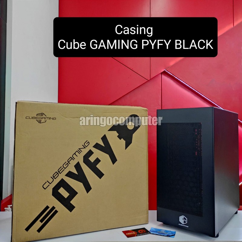 ARINGO - Casing Cube GAMING PYFY BLACK