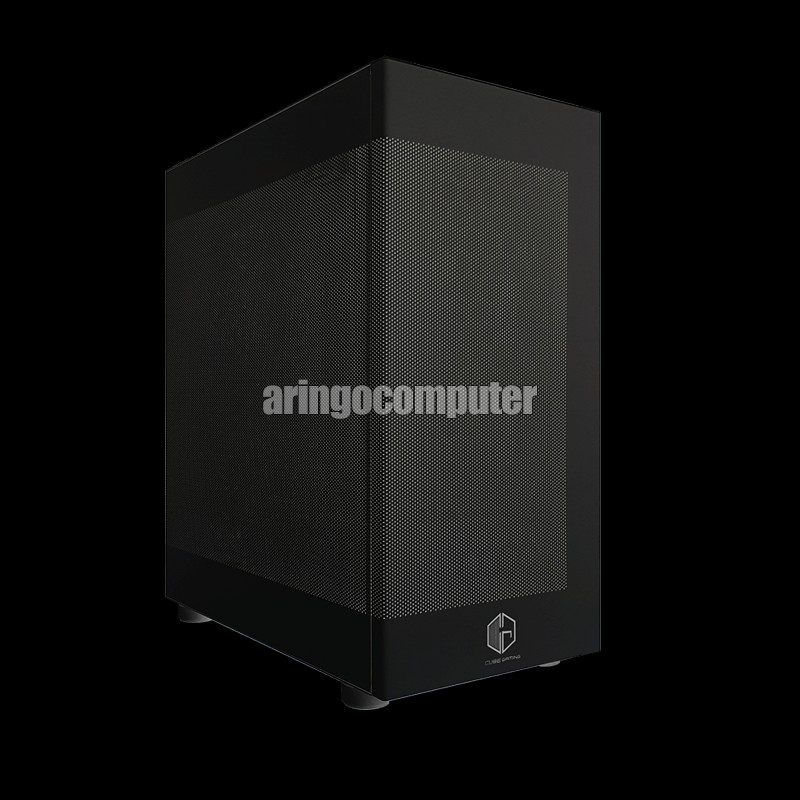 ARINGO - Casing Cube Gaming WRITE BLACK (FRONT and SIDE PANEL Bisa Ditulis)