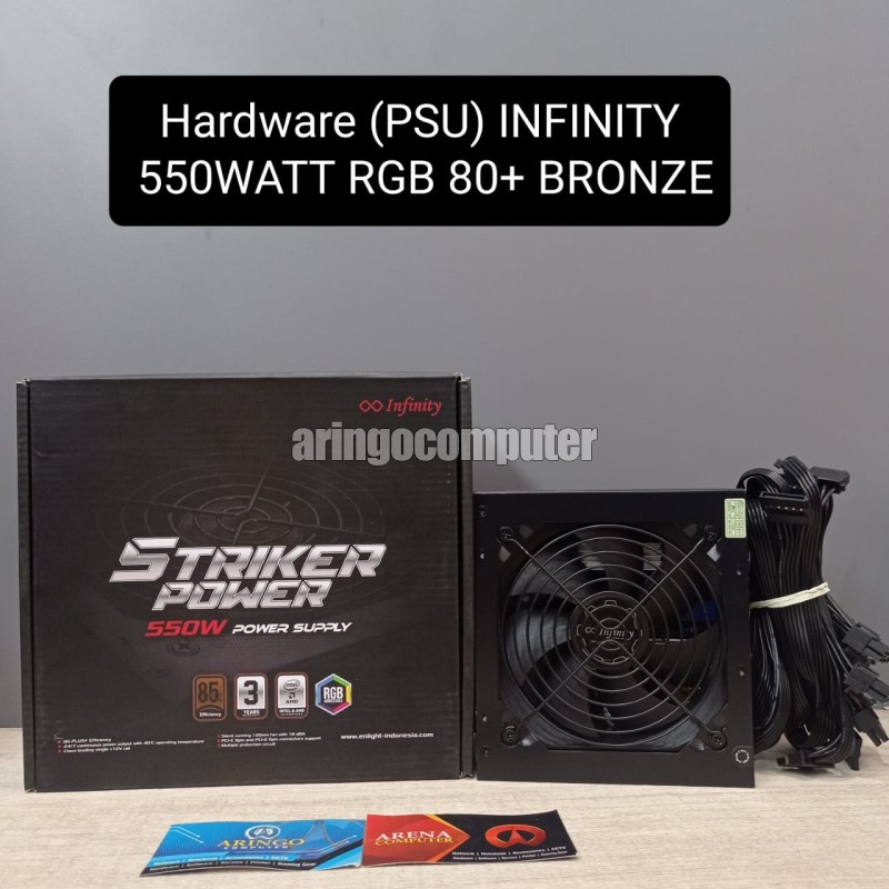 ARINGO - Hardware (PSU) INFINITY 550WATT RGB 80+ BRONZE