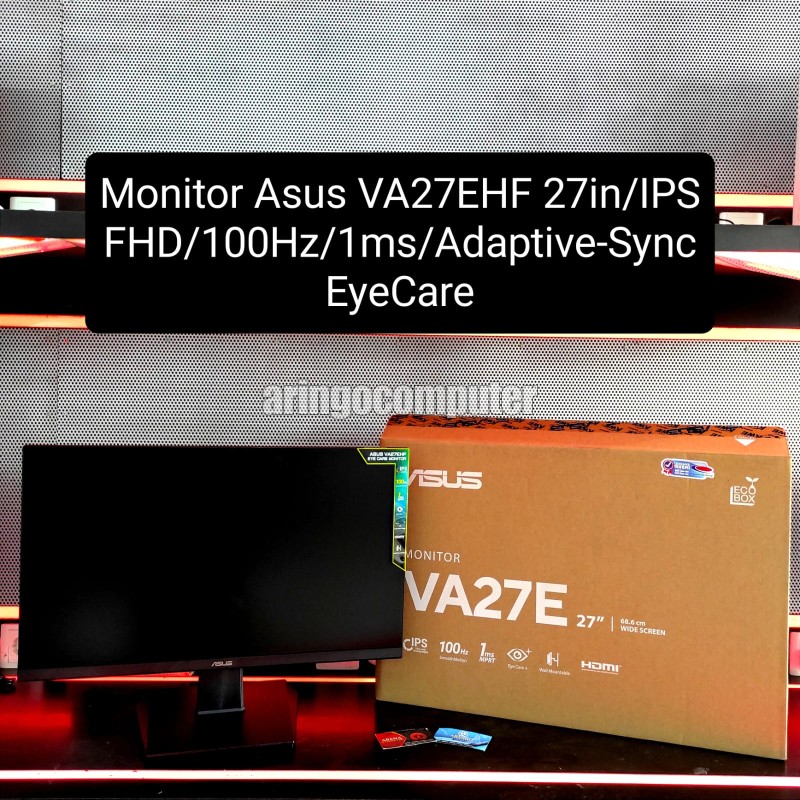 ARINGO - Monitor Asus VA27EHF IPS/FHD/100Hz/1ms/Adaptive-Sync/EyeCare